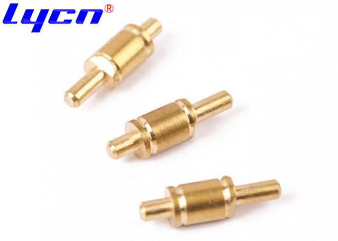Gold Plated Electrical Connector Pin Brass Copper Circular Spring ...